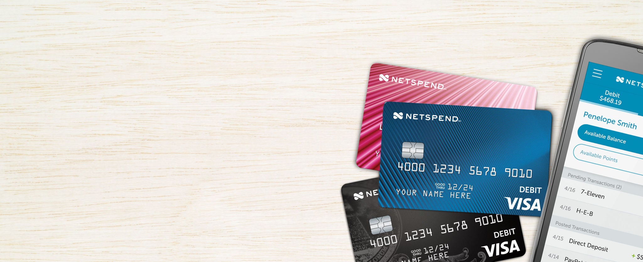 Mastercard and Visa Prepaid Debit Cards | Netspend Prepaid Cards